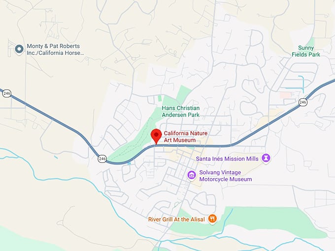 16. california nature art museum map