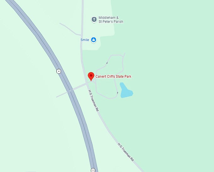 16. calvert cliffs state park map