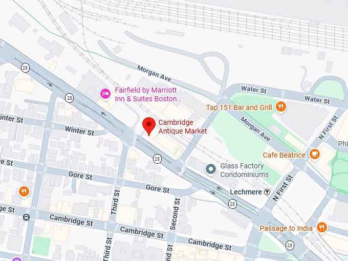 16. cambridge antique market map