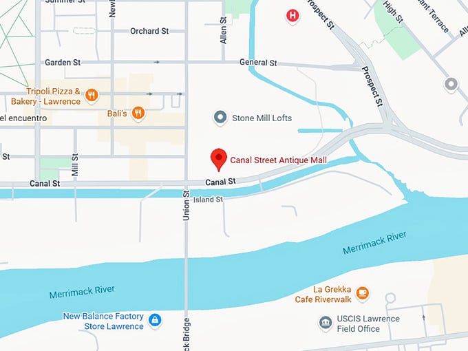 16. canal street antique mall map