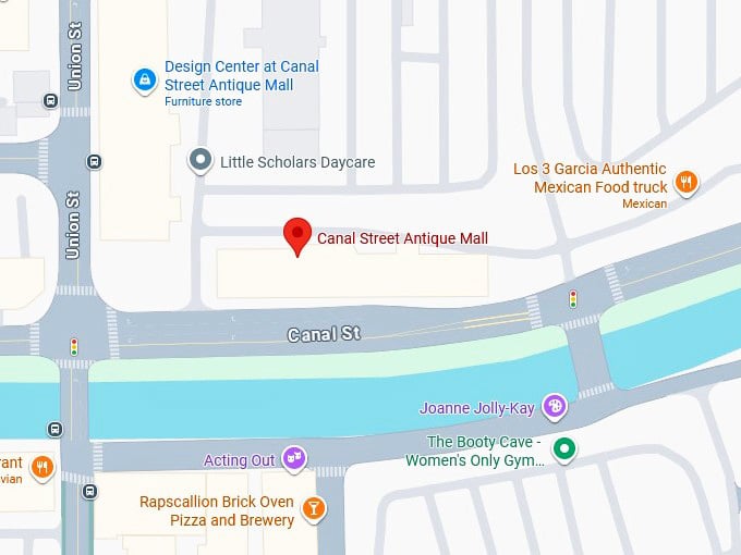 16. canal street antique mall map
