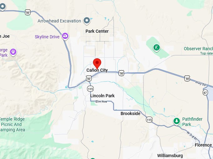 16. ca&ntilde;on city co map