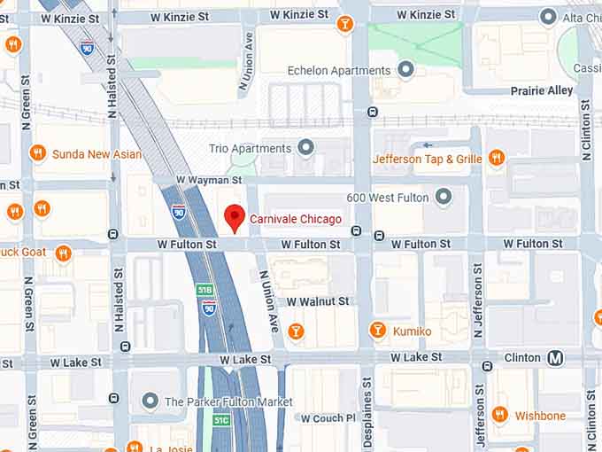 16. carnivale chicago map