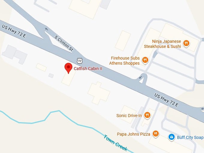 16. catfish cabin ii's map