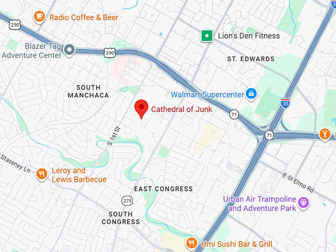 16. cathedral of junk map