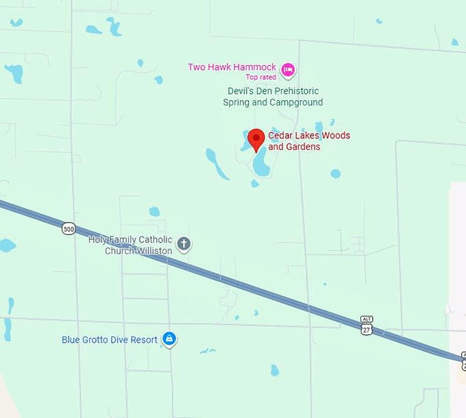 16. cedar lakes woods and gardens map