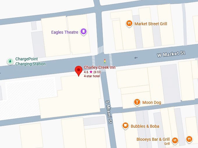 16. charley creek inn map