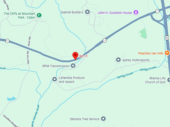16. cherokee foothills scenic highway map