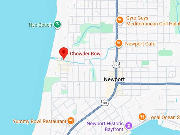 16. chowder bowl map