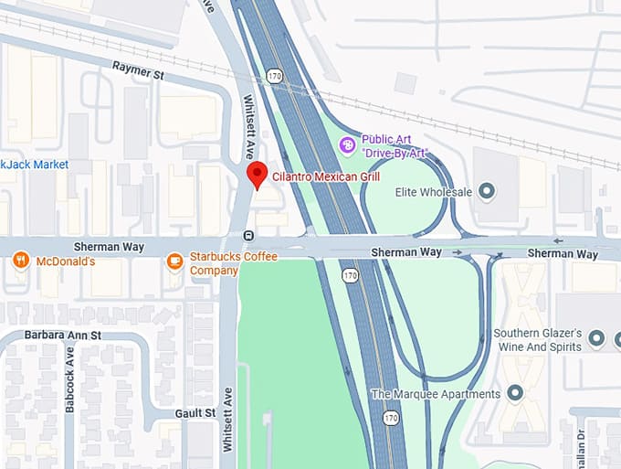 cilantro mexican grill map