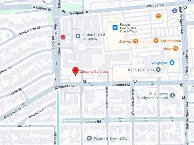 cleburne cafeteria map