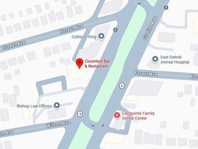 16. cloverleaf bar & restaurant's map