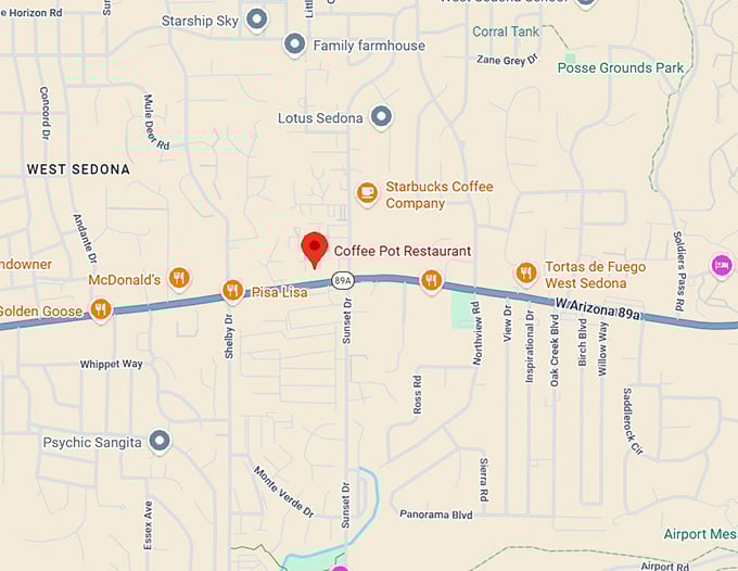 16. coffee pot restaurant map