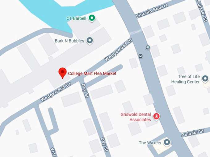 16. college mart flea market map