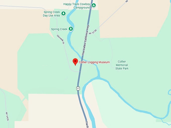 16. collier logging museum map