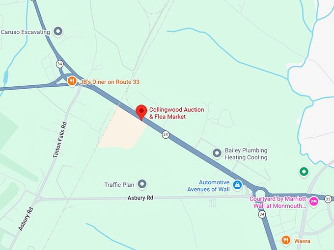 16. collingwood auction & flea market map