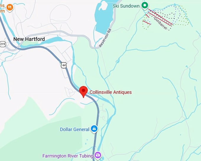 16. collinsville antiques co map