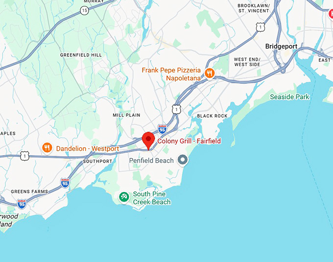 16. colony grill map