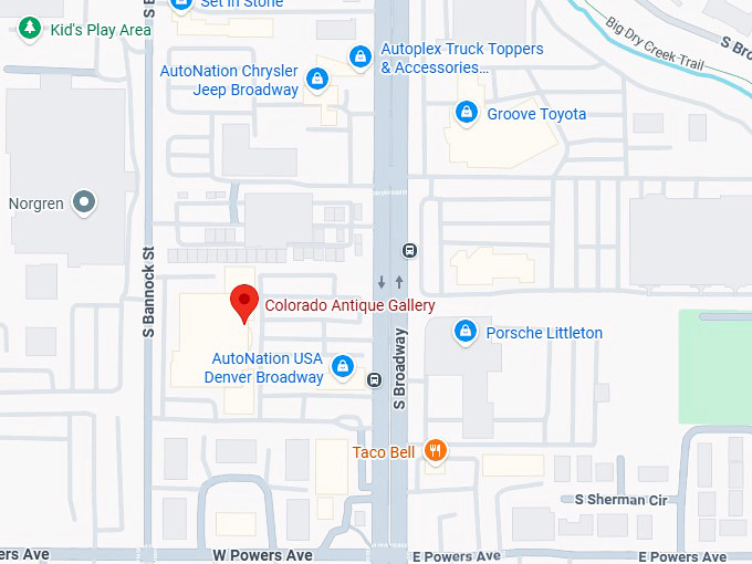 16. colorado antique gallery map