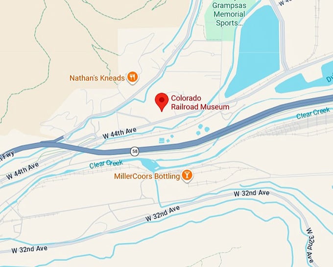 16. colorado railroad museum map