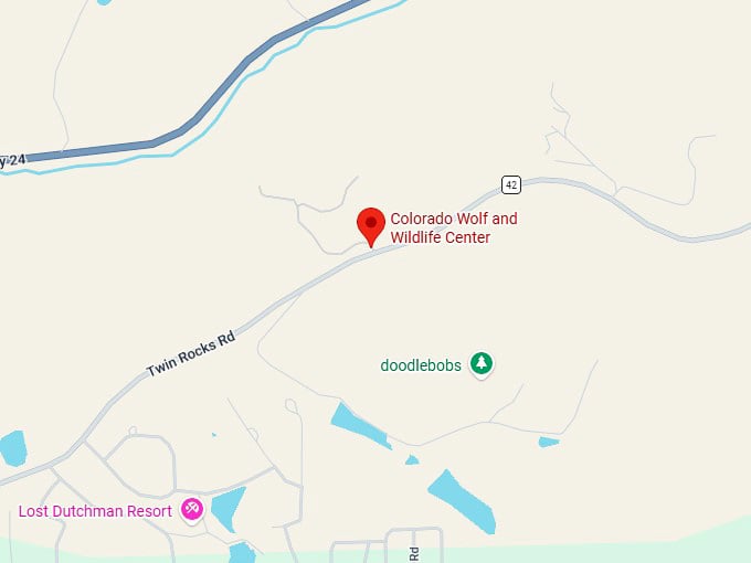 16. colorado wolf and wildlife center map
