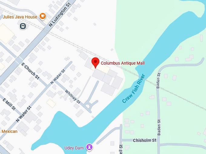 16. columbus antique mall map