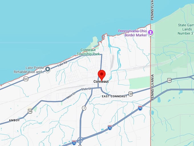 16. conneaut, oh map