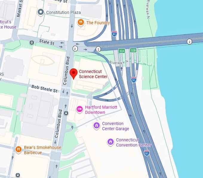 16. connecticut science center (forest of illusions) map