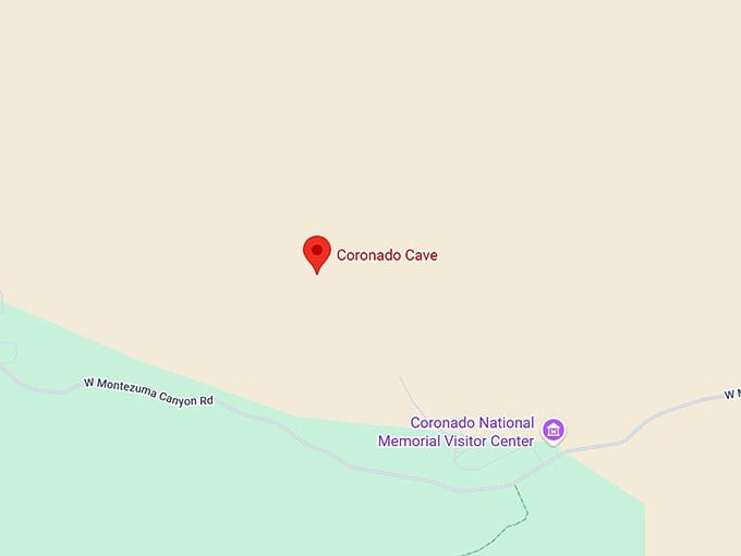 16. coronado cave map