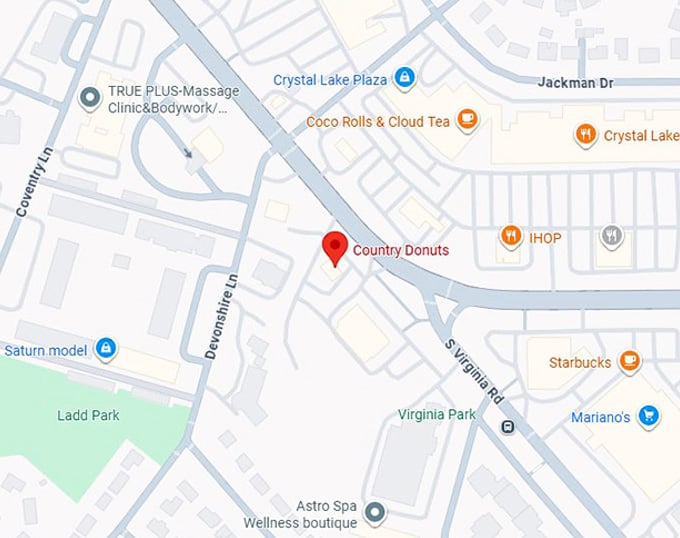 16. country donuts map