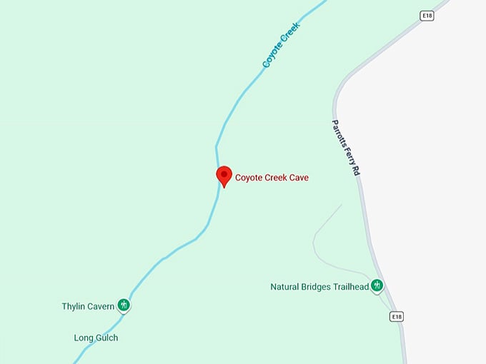 16. coyote creek cave map
