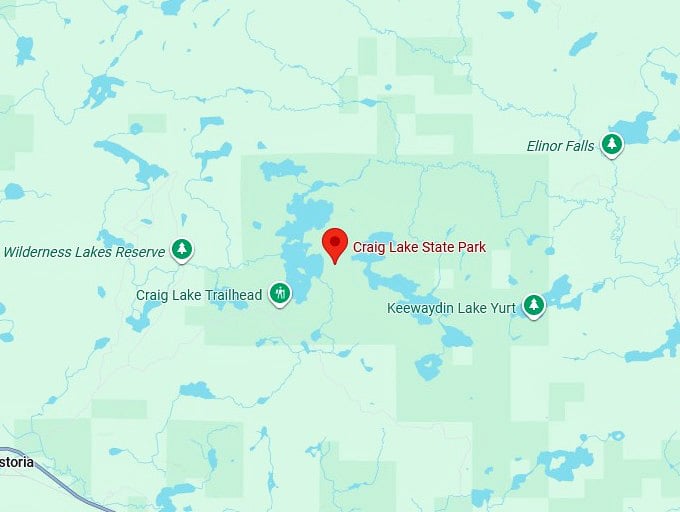 16. craig lake state park map