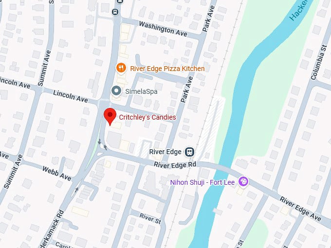 16. critchley's candies map