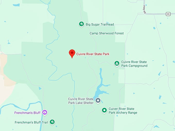 16. cuivre river state park map