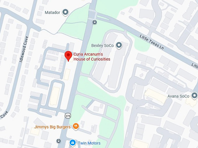 16. curia arcanum's house of curiosities map