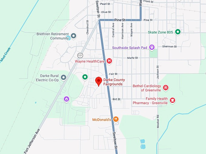 16. darke county fairgrounds map