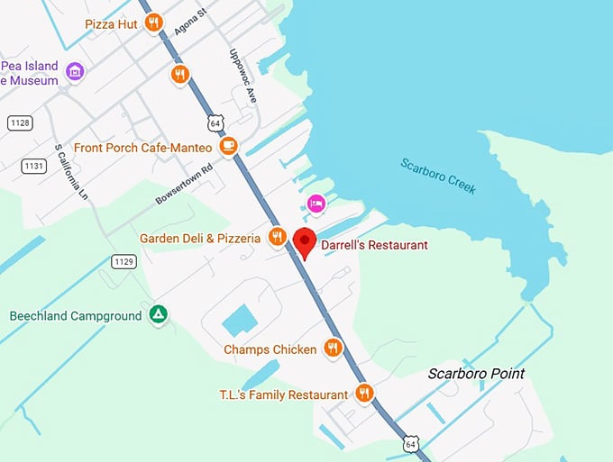 16. darrell&rsquo;s restaurant map