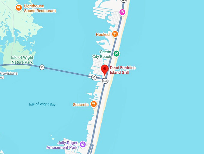 16. dead freddies island grill map