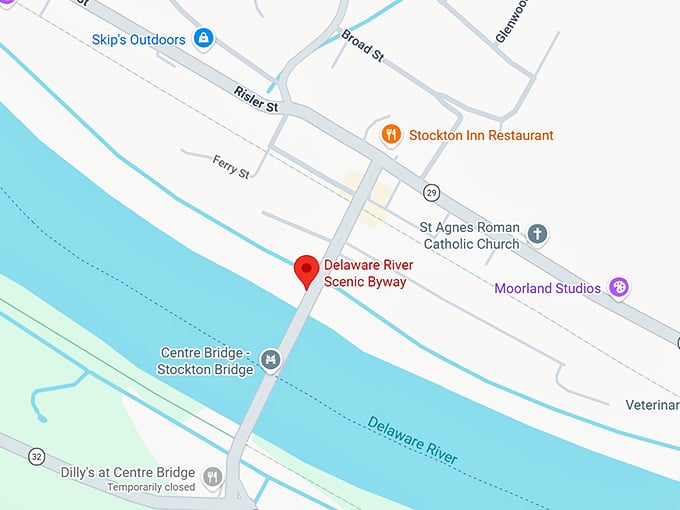 16. delaware river scenic byway map