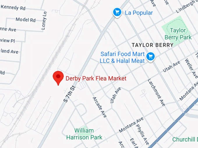 16. derby park flea market map