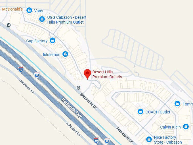 16. desert hills premium outlets map