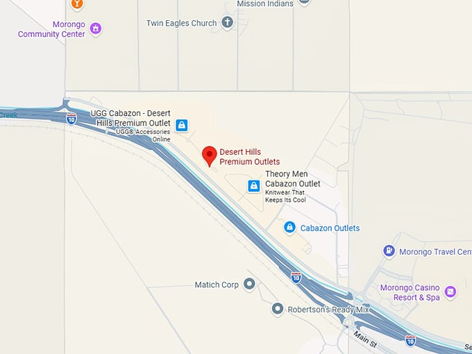 16. desert hills premium outlets map