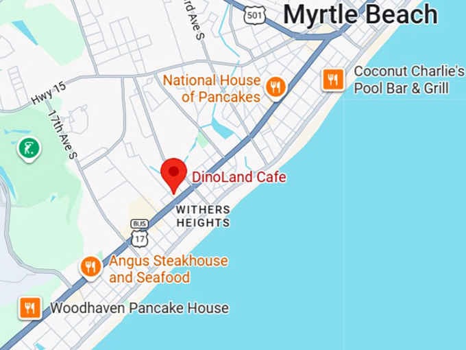 16. dinoland cafe map