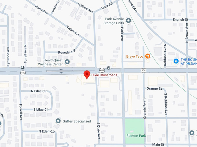 16. dixie crossroads map