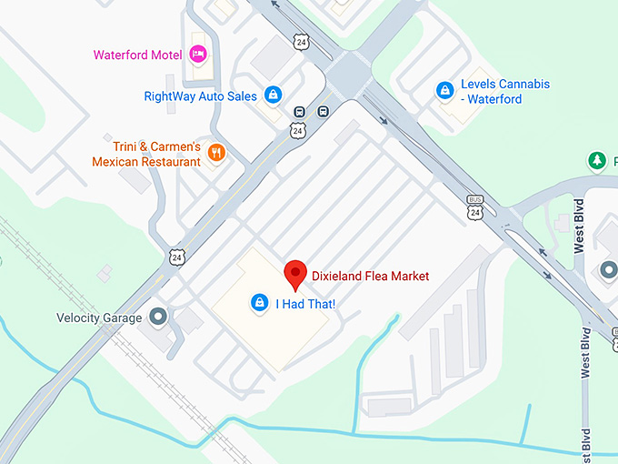 16. dixieland flea market map