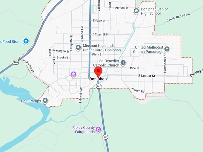 16. doniphan, mo map