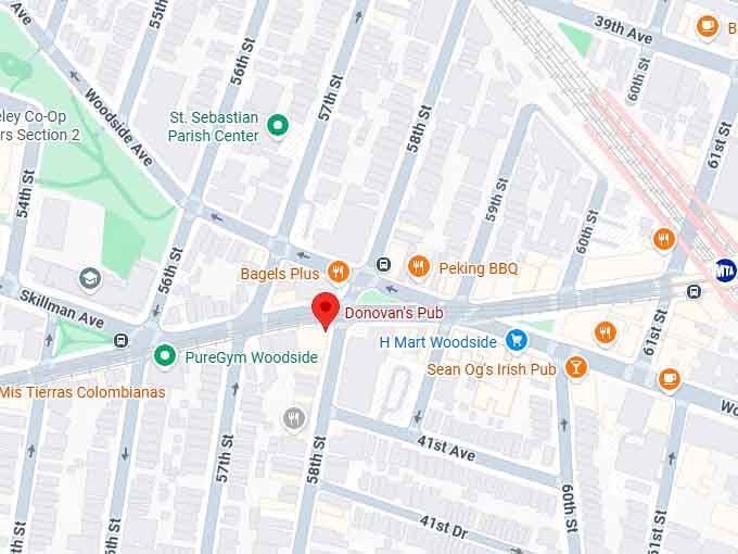 16. donovan's pub map