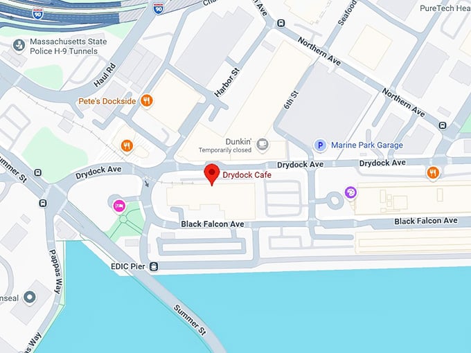 16. drydock cafe map