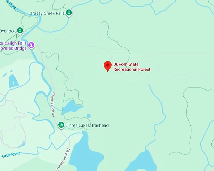 16. dupont state recreational forest map