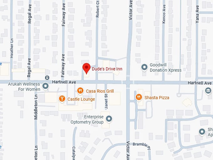 16. dude's drive inn map